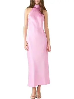 Steve Madden Lara Satin Maxi Dress - Pastel Lilac