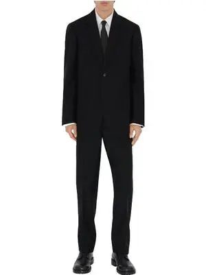 Burberry Wool Tailored Trousers - Black
