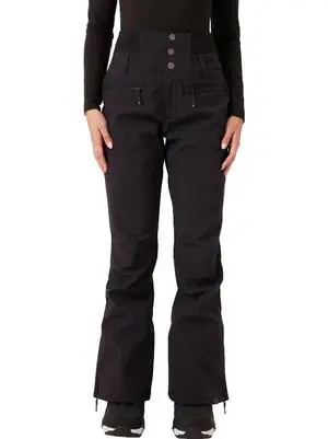 Roxy Rising High Waterproof Shell Snow Pants - Black