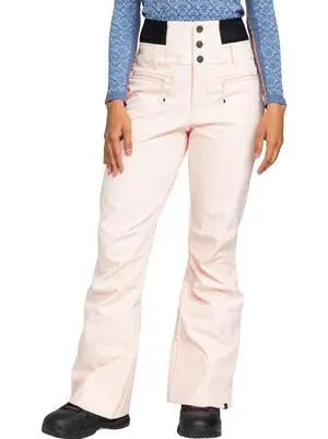 Roxy Roxy Rising High Waterproof Shell Snow Pants Pink Salt