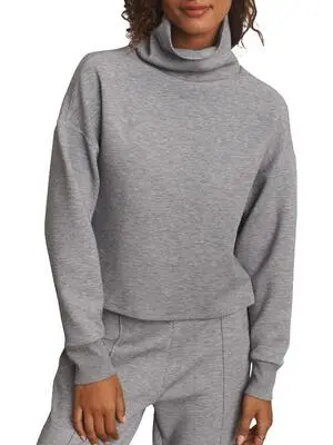 RHONE Rhone DreamGlow Mock Neck Top Heather Gray