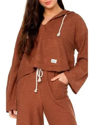 Roxy Roxy Rich Coast Hoodie Carob Brown