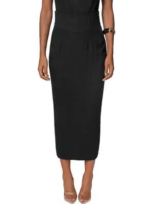 JLUXLABEL Coastland Pencil Skirt - Black