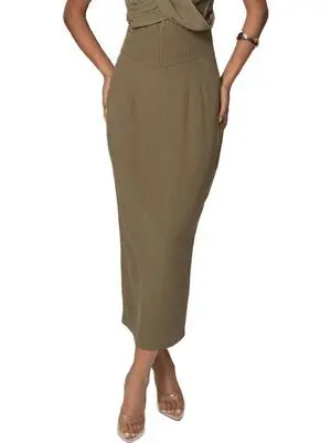 JLUXLABEL Coastland Pencil Skirt - Green