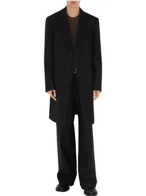 Burberry Burberry Wool Tailored Coat Black