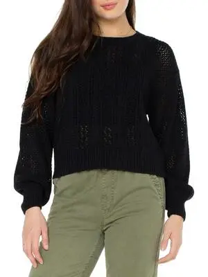 Roxy Roxy Daybreak Pointelle Sweater Anthracite