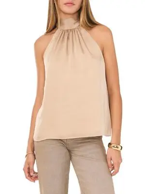 1.State Tie Back Textured Sleeveless Top - Champagne
