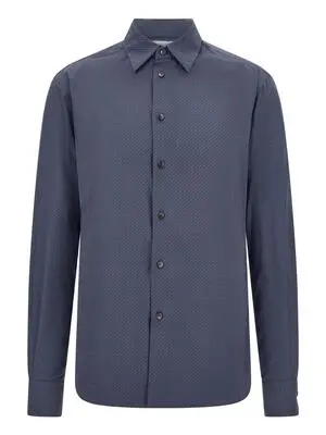 SALVATORE FERRAGAMO Micro-patterned Shirt