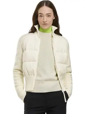 Canada Goose Hybridge Wide Quilt Knit Jacket - Cottongrass