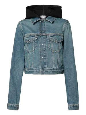 Alaïa Denim Trucker Jacket - Blue