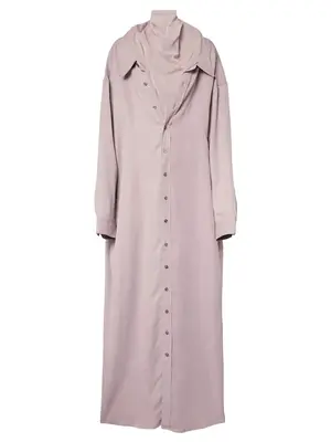 Y/project Turtleneck Shirt Dress - Purple