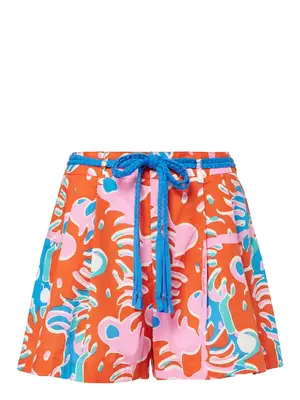 Poupette St Barth Chantal Printed Shorts - Red