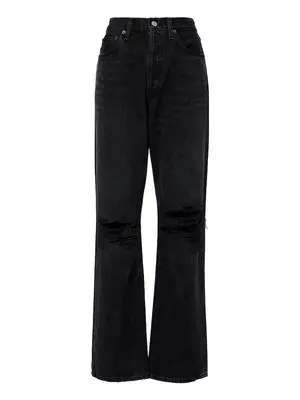 AGOLDE Kelly High-rise Straight Jeans - Black
