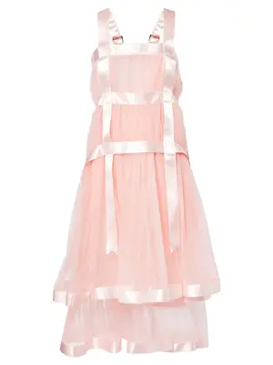 Noir Kei Ninomiya Tulle Midi Dress - Pink