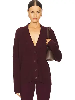 Sablyn Sparrow Cashmere Cardigan - Bordeaux