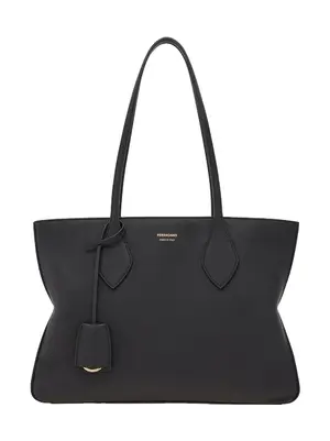 FERRAGAMO Star-shaped Tote Bag M - Black