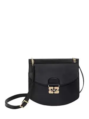 GANNI Small Crossbody Bag - Black