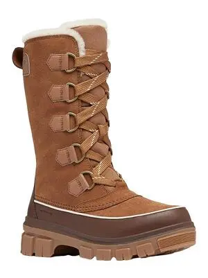Sorel Tivoli V Tall Fleece Lined Waterproof Boots - Velvet Tan