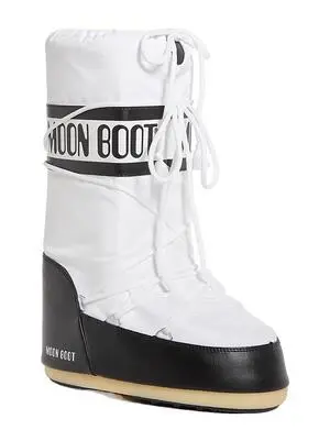 Moon Boot Icon Nylon Boots - Black/white
