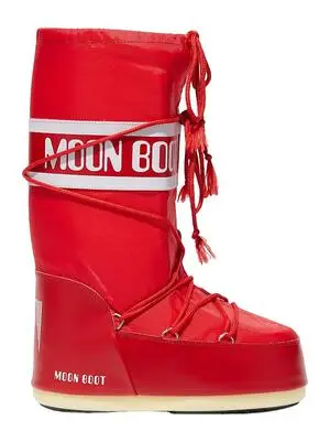 Moon Boot Icon Nylon Cold Weather Boots Red