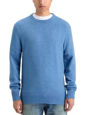 Scotch & Soda Soft Knit Crewneck Sweater Smart Blue