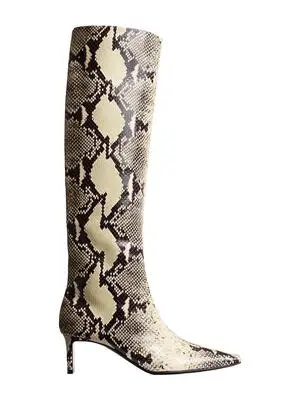 Khaite Ona Knee-High Boots Natural