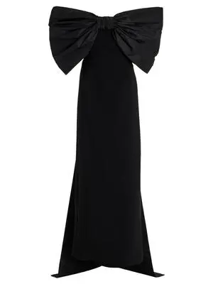 Ila Exclusive Saint Crepe Gown - Black