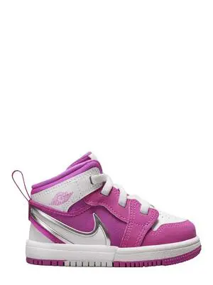 JORDAN 1 Mid Rm Easyonin Sneakers - Fire Pink/white