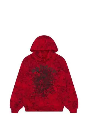 SP5DER Og Tree Camo Hoodie - Red