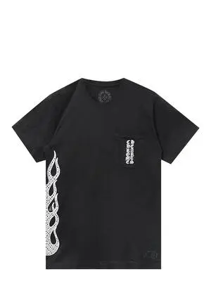 Chrome Hearts Side Flame T-shirt - Black