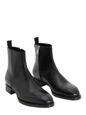 John Varvatos Regent Zip Ankle Boot - Black