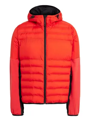 Aztech Mountain Ozone Quilted Hooded Down Ski Jacket - Tomato Red