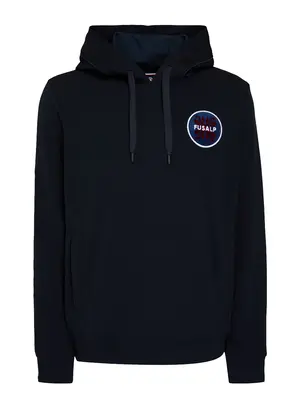 Fusalp Embroidered Fleece Hoodie - Midnight Blue
