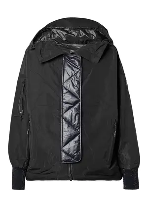 HOLDEN Sloane Quilted Hooded Ski Jacket Black