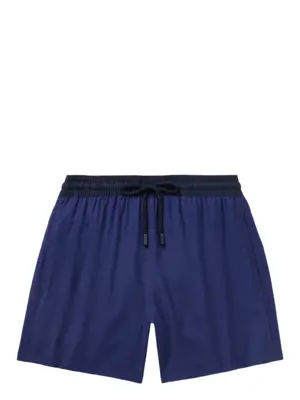Vilebrequin Magnus Straight-leg Mid-length Wool Swim Shorts - Blue