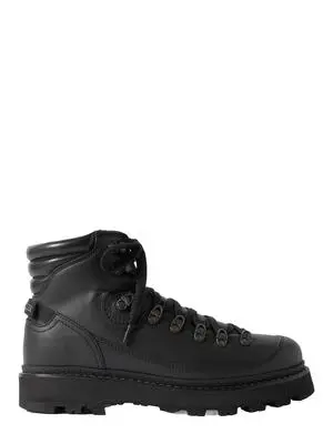 Moncler Peka Trek Leather Hiking Boots - Black