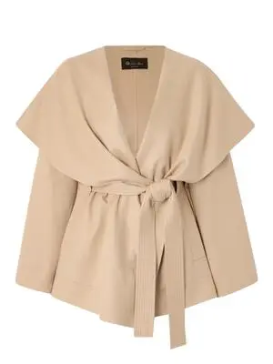 Loro Piana Belted Cashmere Cardigan - Cream