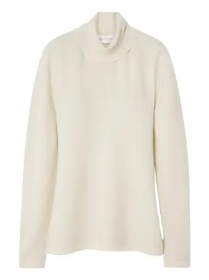WE NORWEGIANS Uvdal Merino Wool Turtleneck Sweater - Ivory