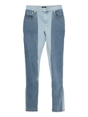 MUGLER Bi-color Skinny Jeans - Blue