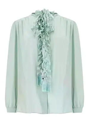Valentino Garavani Bow-detail Shirt - Green
