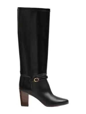 Valentino Garavani 75mm Pattie Leather Boots - Black