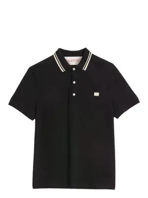 Valentino Garavani Vlogo Signature Polo Shirt - Black
