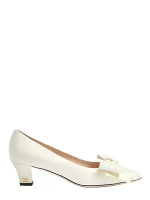 Valentino Garavani 45mm Bowow Pumps - Neutrals