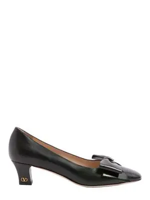 Valentino Garavani Kidskin Bow Pumps - Black