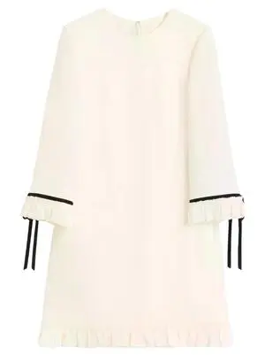 Valentino Garavani Crepe Couture Mini Dress - Neutrals