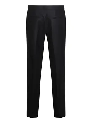 JIL SANDER Wool Straight-leg Trousers - Black