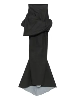 Rick Owens Draped Maxi Skirt - Black
