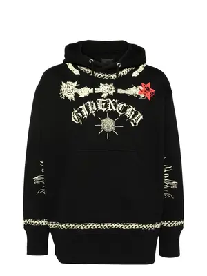 Givenchy Graphic-print Hoodie - Black