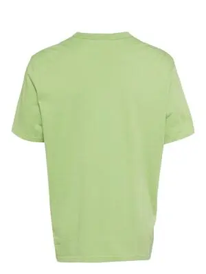 CAFÉ KITSUNÉ Logo-print Cotton T-shirt - Green