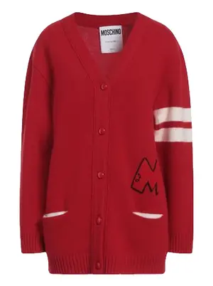 Moschino Virgin Wool Cardigan - Red